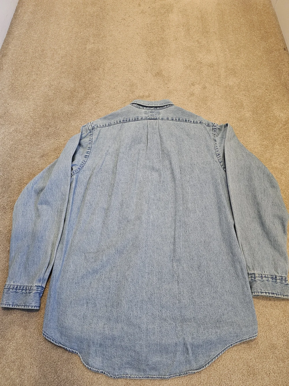 Ralph Lauren | Shirts | Ralph Lauren Light Blue Denim Collar Shirt ...